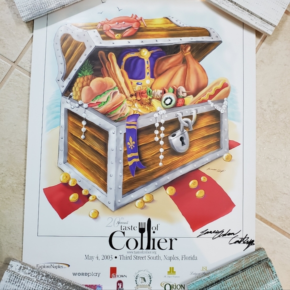 Art | Frameable Print From 2th Annual Taste Of Collier Hand Signed By ...